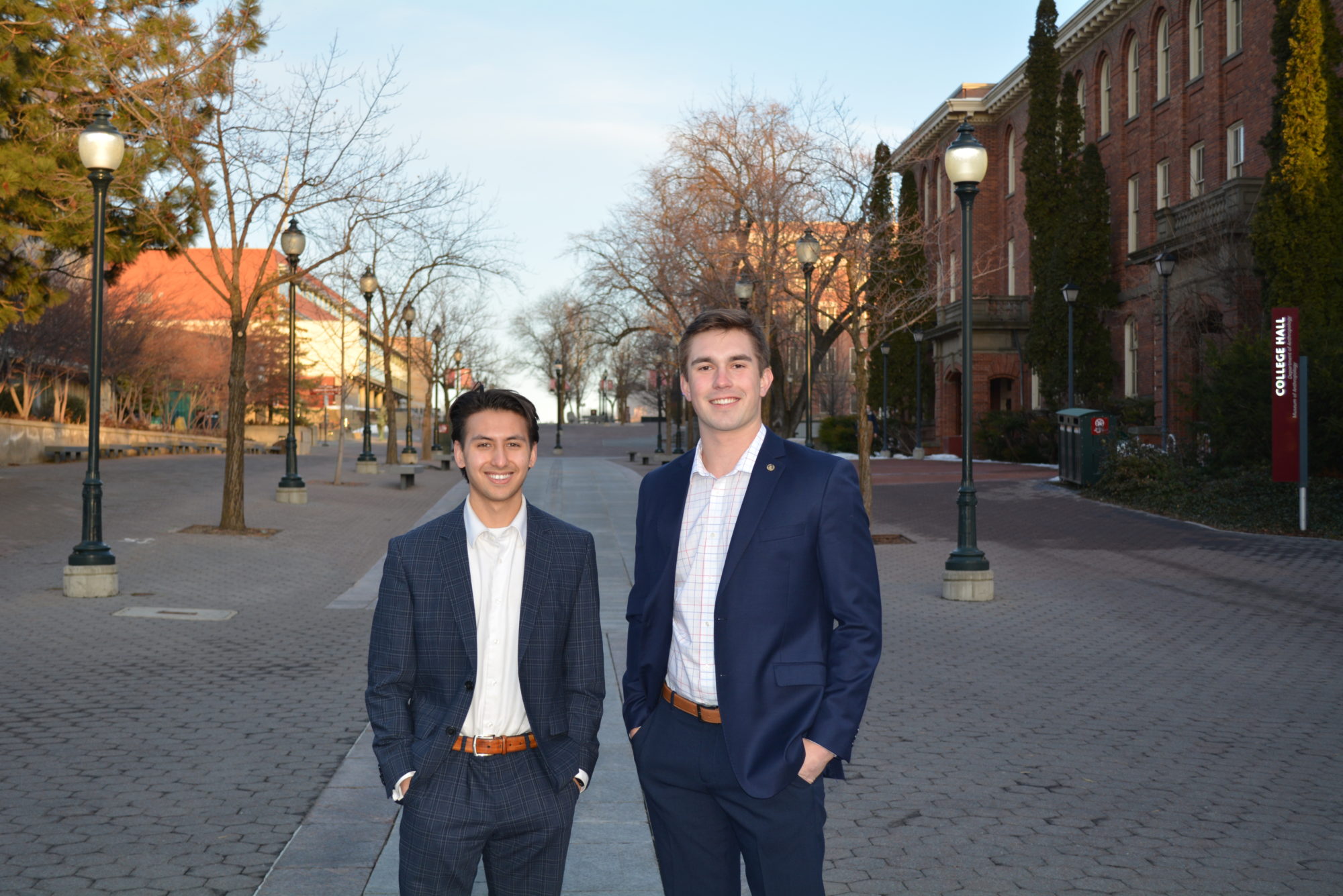 Brian Patrick and Alexander Pan run for ASWSU